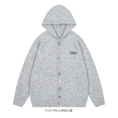 开衫百搭针织衫宽松毛衣女BF