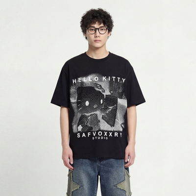 我的心头爱圆领宽松短袖T恤夏季