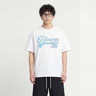 甜酷Glorious蓝粉撞色宽松休闲