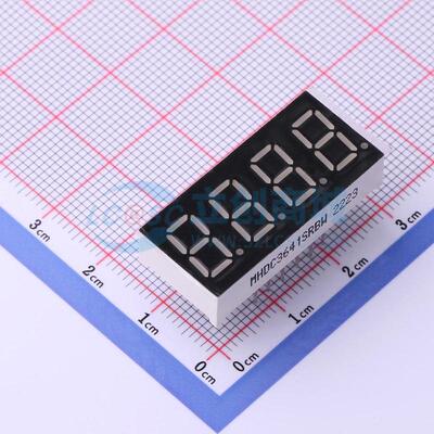 LED数码管 MHDC3641SRBW 插件 4位 30.0mmx14mmx7.2mm 红色 原装