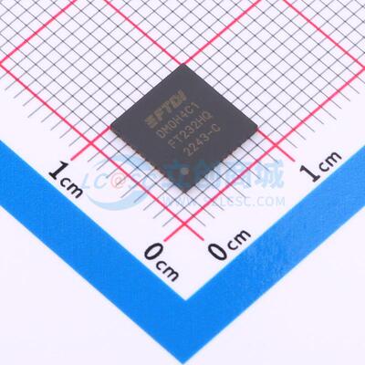 USB转换芯片 FT232HQ-TRAY QFN-48-EP(8x8) 原装 电子元器件配单