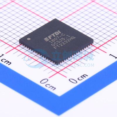 USB转换芯片 FT2232HQ-REEL QFN-64-EP(9x9) 原装 电子元器件配单
