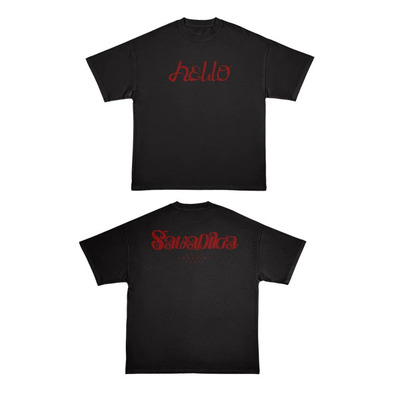lisa 官网 SAWADIKA新专辑同款blackpink夏季短袖圆领宽松T恤tee