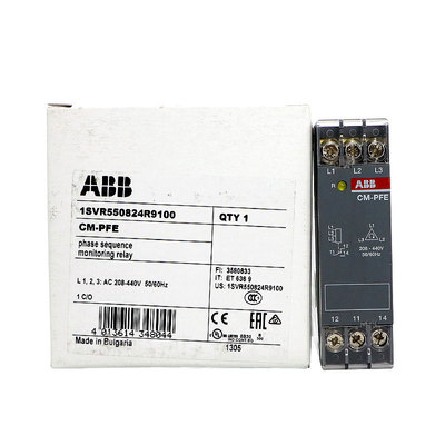 ABB继电器三相相序监视器CM-PFS.S/PRS.41S/MSE 2C/O 200-500VAC