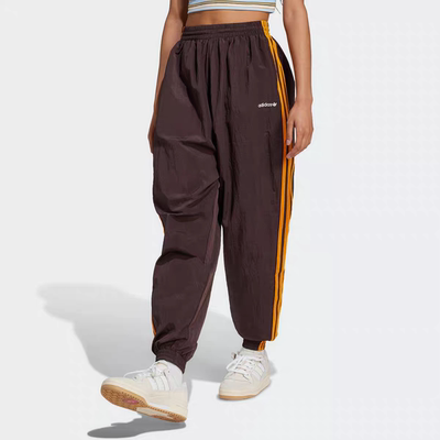 阿迪达斯女子秋冬三叶草经典运动休闲宽松束脚长裤JC6147