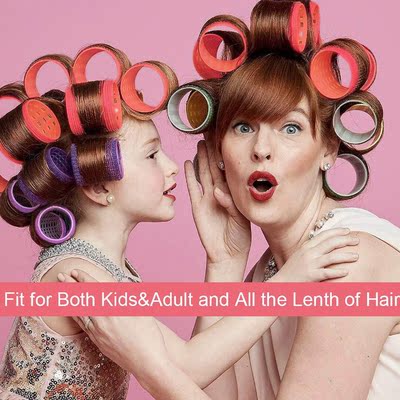 Hair Rollers Self Grip Hair Curlers Lazy Curler Silk Curling