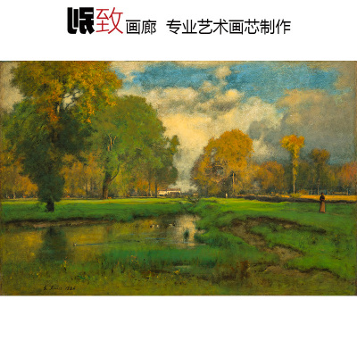 十月美国风景油画装饰画芯