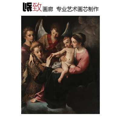 圣凯瑟琳的神秘婚礼欧式人物油画