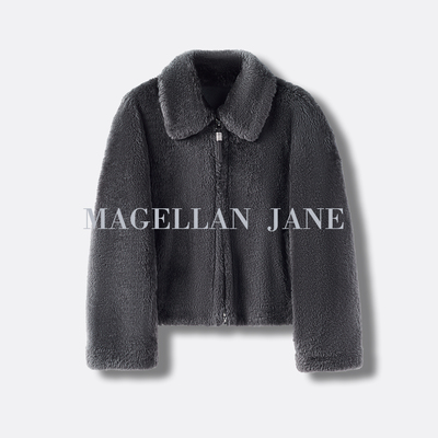 冬日贵气担当～B*C家！进口澳洲小美利奴皮毛一体H24-223