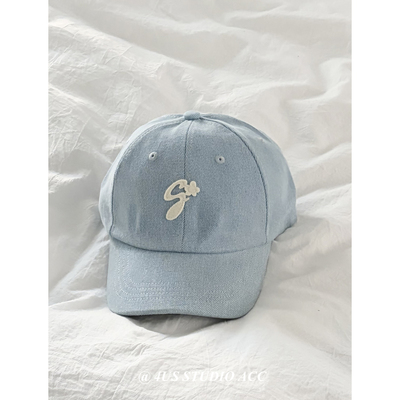 复古水洗牛仔刺绣棒球帽