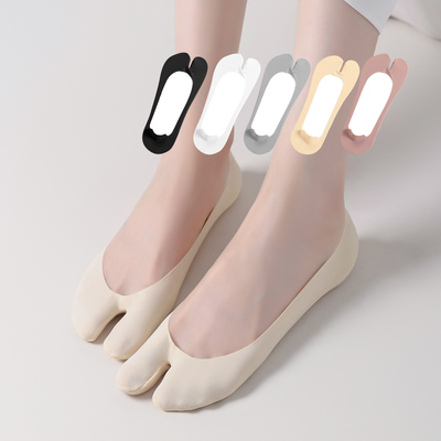 防掉跟二指袜子女隐形袜夏季薄款