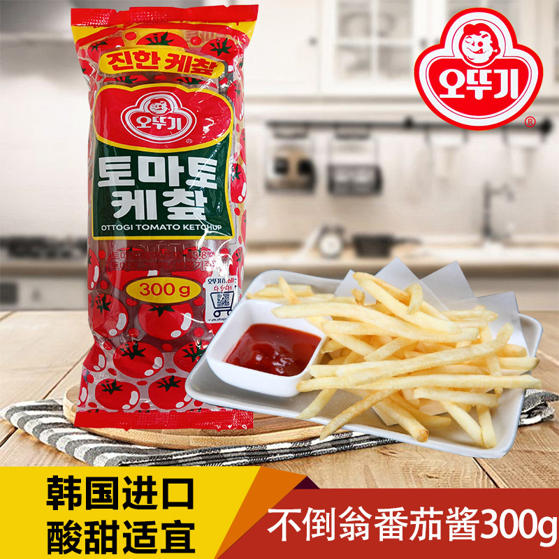 韩国进口韩式不倒翁番茄酱奥土基奥多基西红柿酱番茄沙司300g蘸酱