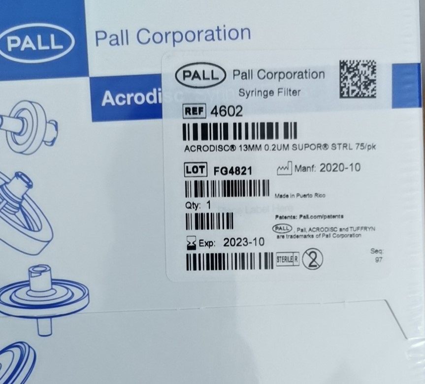 PALL 4602 13mm 0.2um已灭菌一次性针头滤器独立包颇尔原装 75个/包_虎窝淘