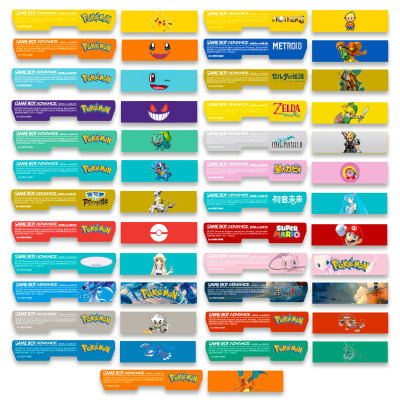 GBA贴纸任天堂10张包邮