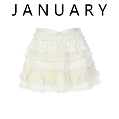 法式宫廷风蛋糕裙A字蓬蓬短裙