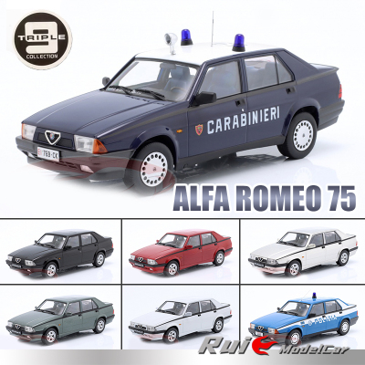 预1:18 Triple9阿尔法罗密欧Alfa Romeo 75 1991合金汽车模型摆件