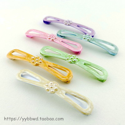 冰激凌欧美风镂空发卡子一字夹