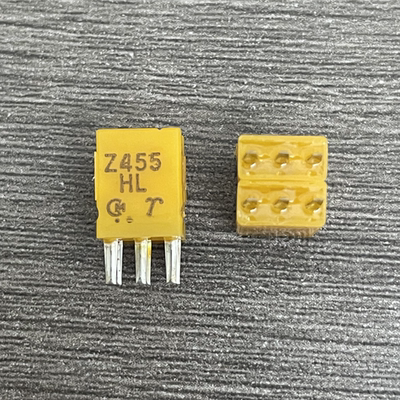 Z455陶瓷晶振 SFZLA455KN2A-B0 455KHZ 455K中频滤波器6脚 遥控器