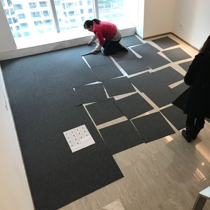 办公室地毯方块拼接满铺客厅卧室房间写字楼会议室商用工程台球厅_虎窝淘