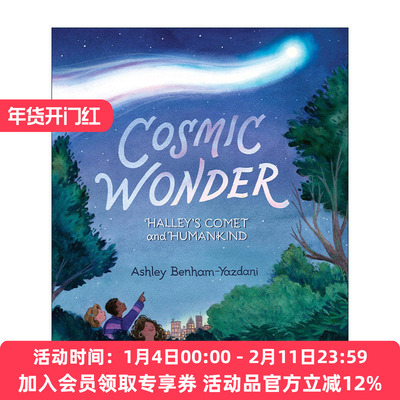 英文原版 Cosmic Wonder Halley's Comet and Humankind 宇宙奇观 哈雷彗星与人类 儿童天文科普百科绘本精装 进口英语原版书籍