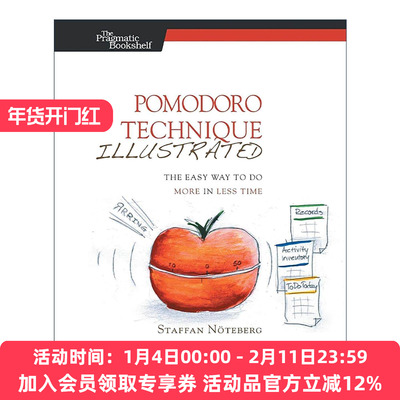 英文原版 Pomodoro Technique Illustrated 番茄工作法图解 简单易行的时间管理方法 史蒂夫·诺特伯格 英文版 进口英语原版书籍