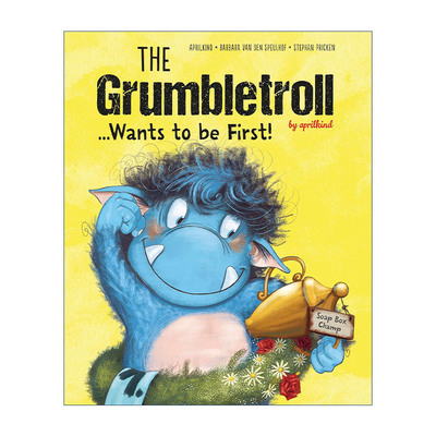 英文原版 The Grumbletroll Wants to Be First 爱发脾气的小怪兽系列 第一 我要当第一 英文版 进口英语原版书籍