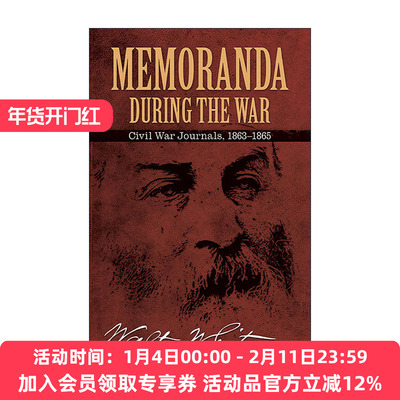 英文原版 Memoranda During the War 战时备忘录 1863-1865年沃尔特·惠特曼日记集 美国内战历史 英文版 进口英语原版书籍
