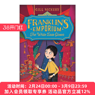 英文原版 Franklin's Emporium: The White Lace Gloves 富兰克林集市1 白色蕾丝手套 儿童插画章节小说 英文版 进口英语原版书籍