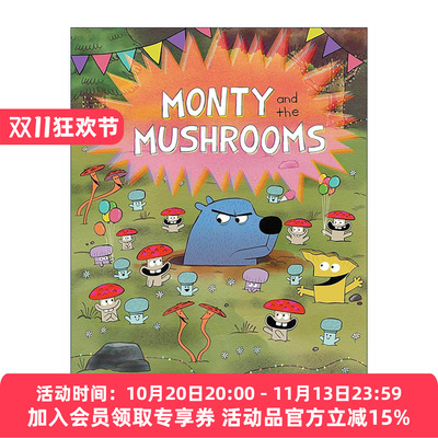 英文原版 Monty And The Mushrooms 土拨鼠蒙蒂和蘑菇 精装友谊绘本 英文版 进口英语原版书籍