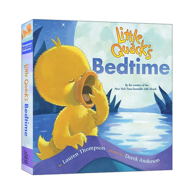 英文原版绘本 Little Quack's Bedtime  小鸭子的睡觉时间 纸板书 英文版 进口英语原版书籍