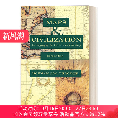 英文原版 Maps and Civilization  Third Edition 地图的文明史 制图学 古根汉姆奖得主Norman J. W. Thrower 英文版 进口英语书籍