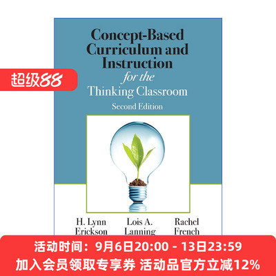 英文原版 Concept-Based Curriculum and Instruction for the Thinking Classroom 创造思考的教室 概念为本的课程与教学 进口书