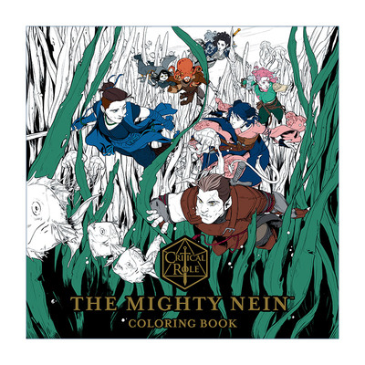 关键角色  英文原版 Critical Role The Mighty Nein Coloring Book 强力内恩涂色书 Dark Horse漫画 英文版 进口英语原版书籍
