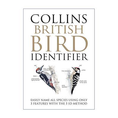 英文原版 Collins British Bird Identifier 柯林斯英国鸟类识别手册 精装 只用五个特征轻松认全物种 英文版 进口英语原版书籍