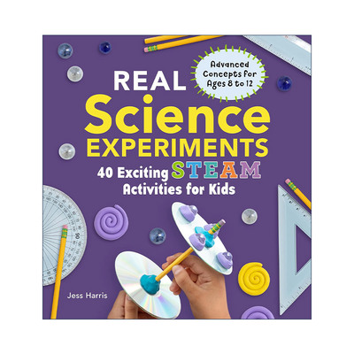 英文原版 Real Science Experiments Real Science 真正的科学实验 STEAM教育 儿童科普百科活动书 英文版 进口英语原版书籍