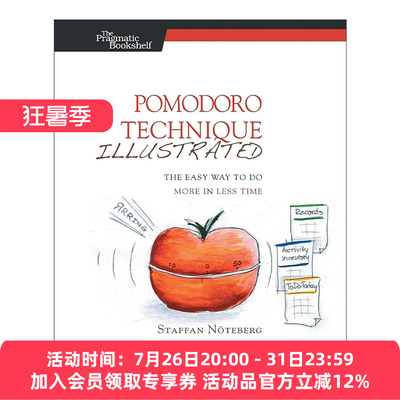 英文原版 Pomodoro Technique Illustrated 番茄工作法图解 简单易行的时间管理方法 史蒂夫·诺特伯格 英文版 进口英语原版书籍