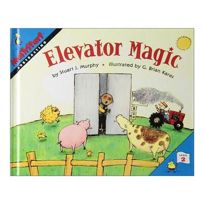 英文原版 Mathstart Level 2 Elevator Magic 数学启蒙绘本2级 英文版 进口英语原版书籍