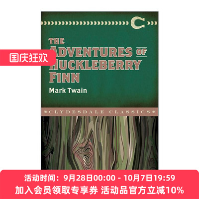 英文原版 The Adventures of Huckleberry Finn 哈克贝里费恩历险记 Clydesdale Classic 英文版 进口英语原版书籍