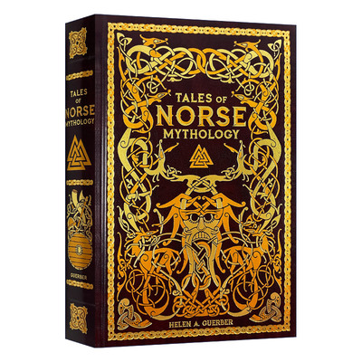 英文原版小说 Tales of Norse Mythology full-trim 北欧神话传说 皮革金边 精装豪华收藏版 巴诺经典 英文版 进口英语原版书籍