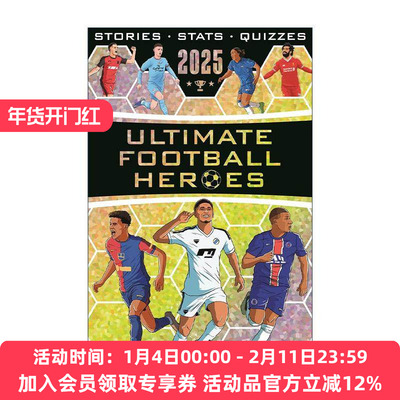 英文原版 Ultimate Football Heroes 2025 超级足球英雄 人物传记故事+有趣问答 英文版 进口英语原版书籍