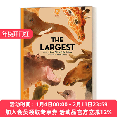 英文原版 Super Animals.The Largest Super Animals  3 超级动物3 地球上至大的动物 儿童精装生物学科普绘本 英文版 进口书籍