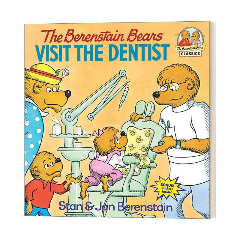 英文原版绘本 The Berenstain Bears Visit the Dentist 贝贝熊去看牙医 儿童英语启蒙认知亲子绘本 英文版 ...