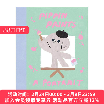 英文原版 Pippin Paints A Portrait 皮蓬的自画像 儿童艺术启蒙趣味精装绘本 伦敦插画师Charlotte Mei 英文版 进口英语原版书籍