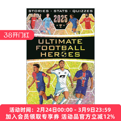 英文原版 Ultimate Football Heroes 2025 超级足球英雄 人物传记故事+有趣问答 英文版 进口英语原版书籍