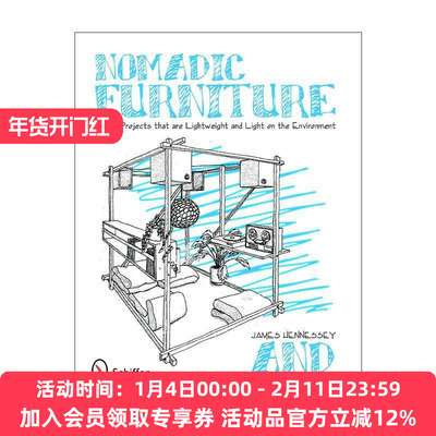 英文原版 Nomadic Furniture 游牧家具 轻型DIY创意环保设计指南 可拆卸折叠 James Hennessey 英文版 进口英语原版书籍