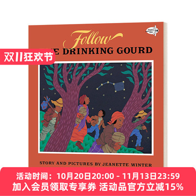跟着喝水的葫芦走 英文原版绘本 Follow the Drinking Gourd 儿童绘本 英文版 进口英语原版书籍