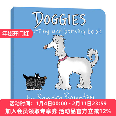 英文原版 Doggies 学数数狗狗卡通绘本 儿童英语启蒙 英文版 进口英语原版书籍