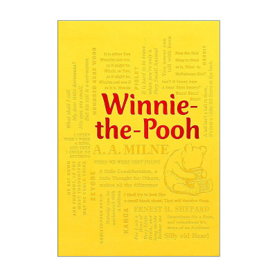 英文原版 Winnie-the-Pooh 小熊维尼 软精装皮质封面词云经典 Word Cloud Classics 英文版 进口英语原版书籍