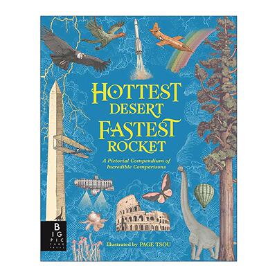 英文原版 Hottest Desert Fastest Rocket 万物大比拼 从恐龙到金字塔的震撼对比 英文版 进口英语原版书籍