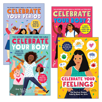英文原版 Celebrate You 女孩的青春期指南4册 英文版 进口英语原版书籍